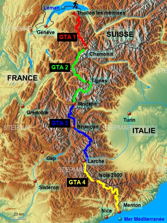 Altitude Maps Of The Alps